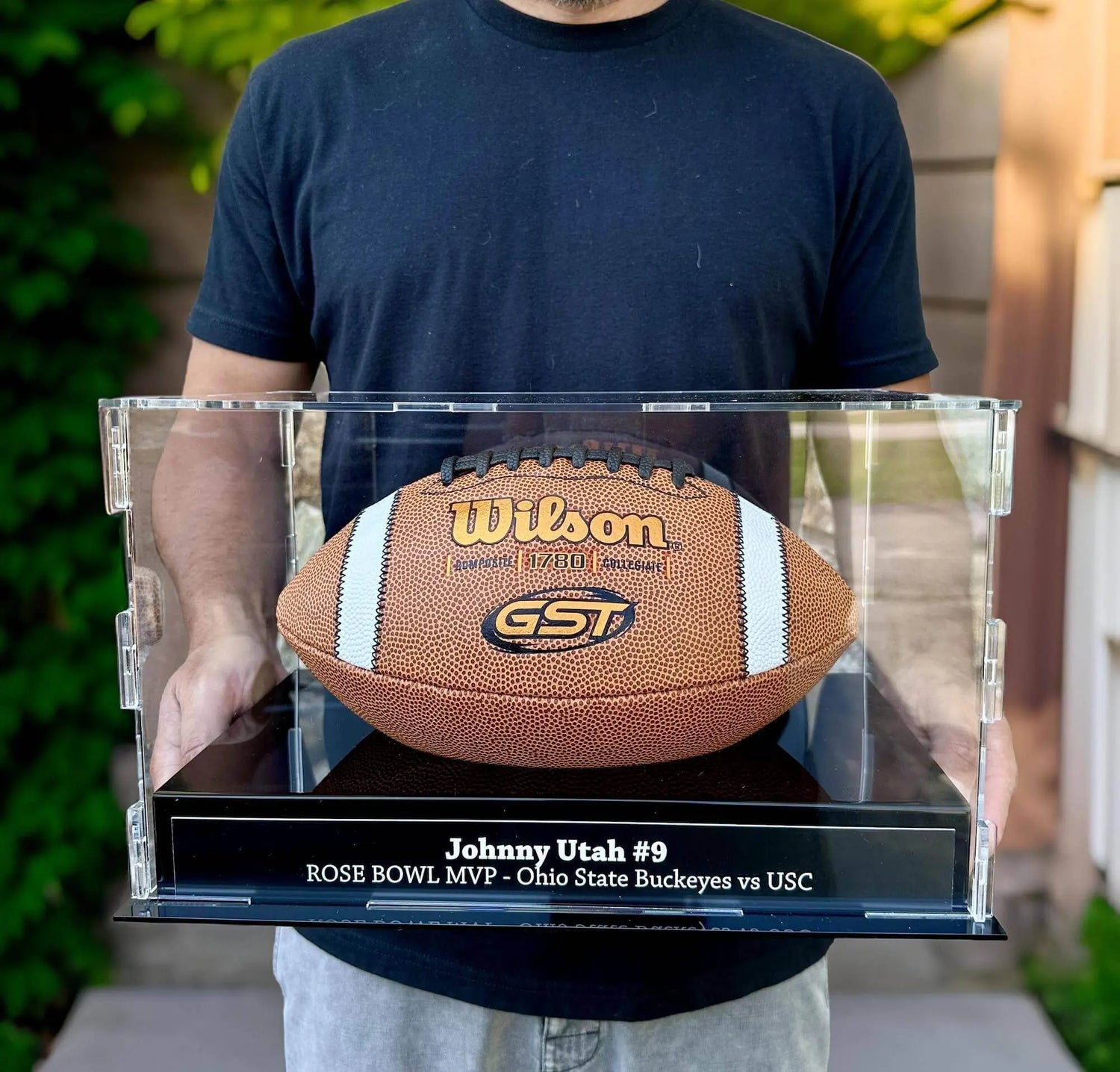 Acrylic Football Display Case - FantasyJocks