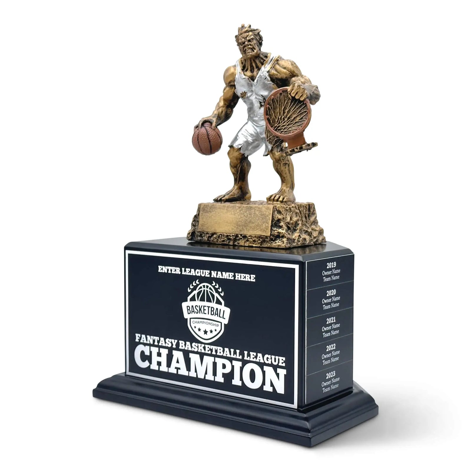 Fantasy Basketball Beast Trophy - 25 Year Perpetual - FantasyJocks