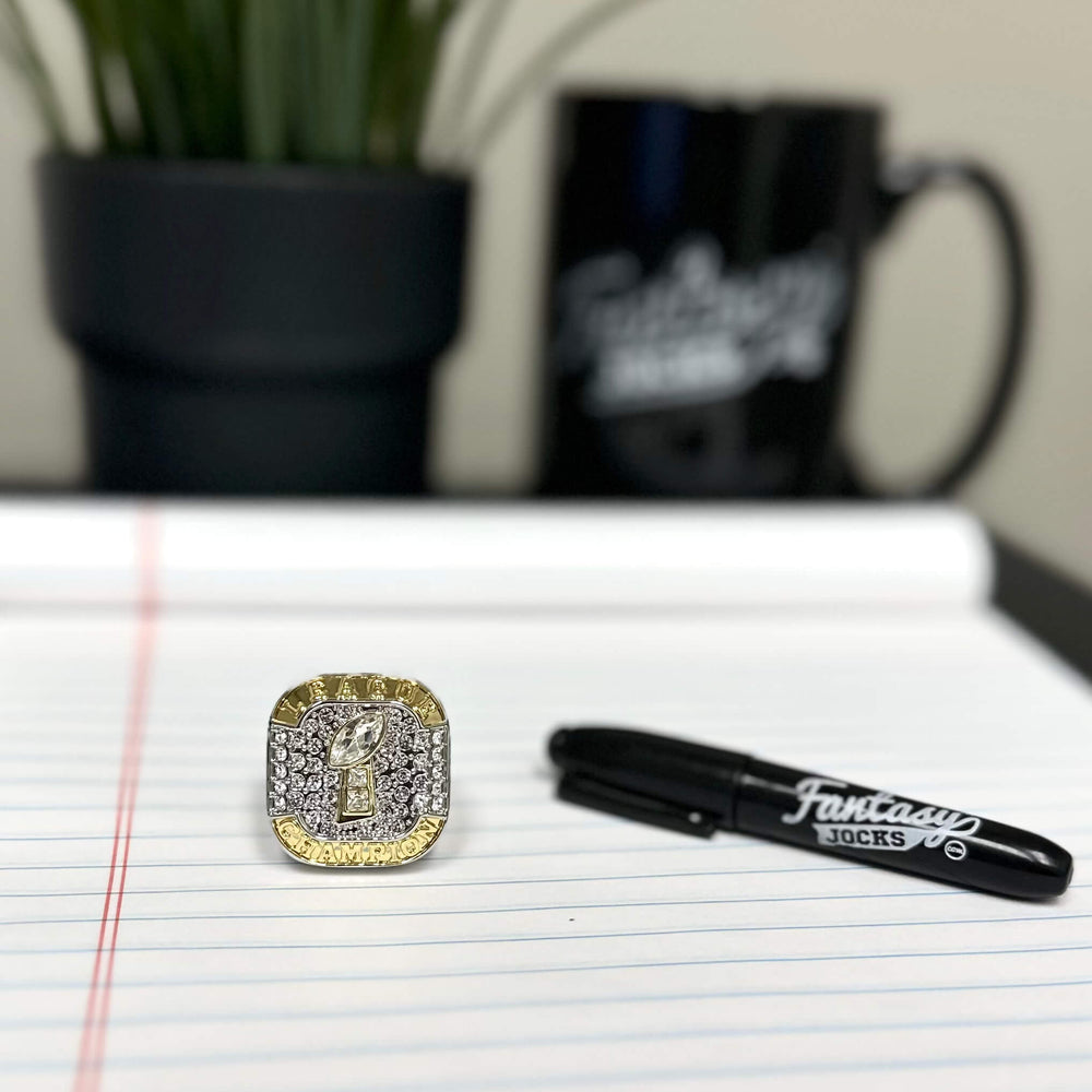 "The GOAT" Fantasy Football Championship Ring | FANTASYJOCKS