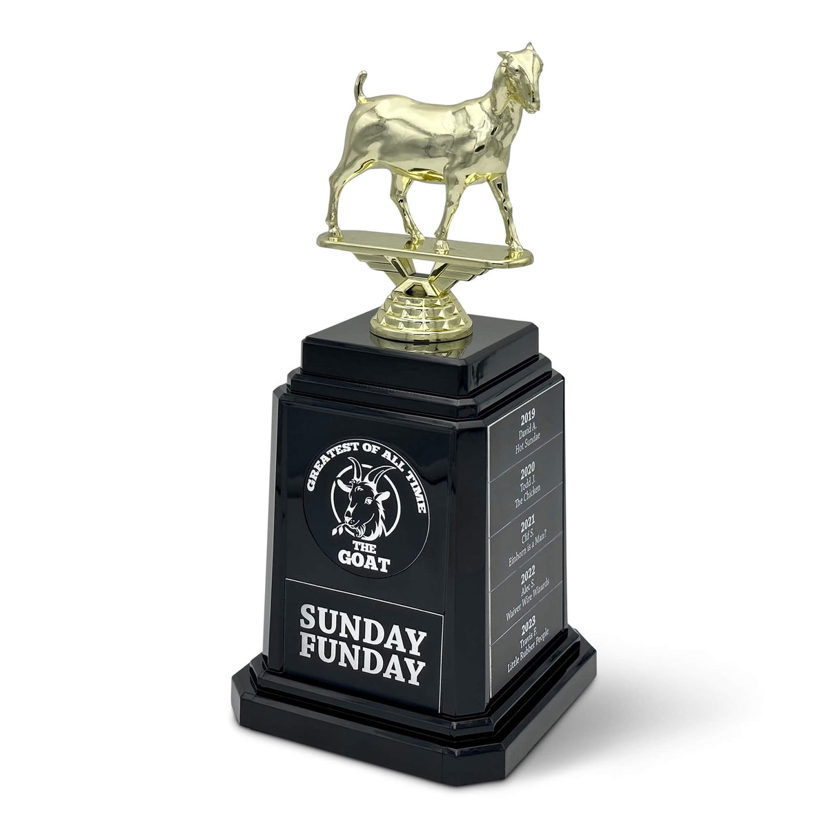 "The GOAT" Perpetual Fantasy Trophy | FANTASYJOCKS